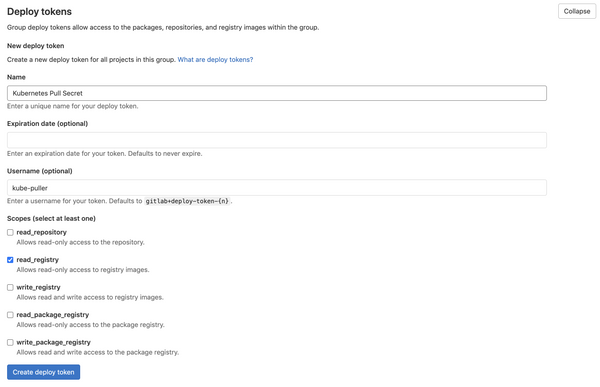 Howto Kubernetes With Gitlab Private Registry